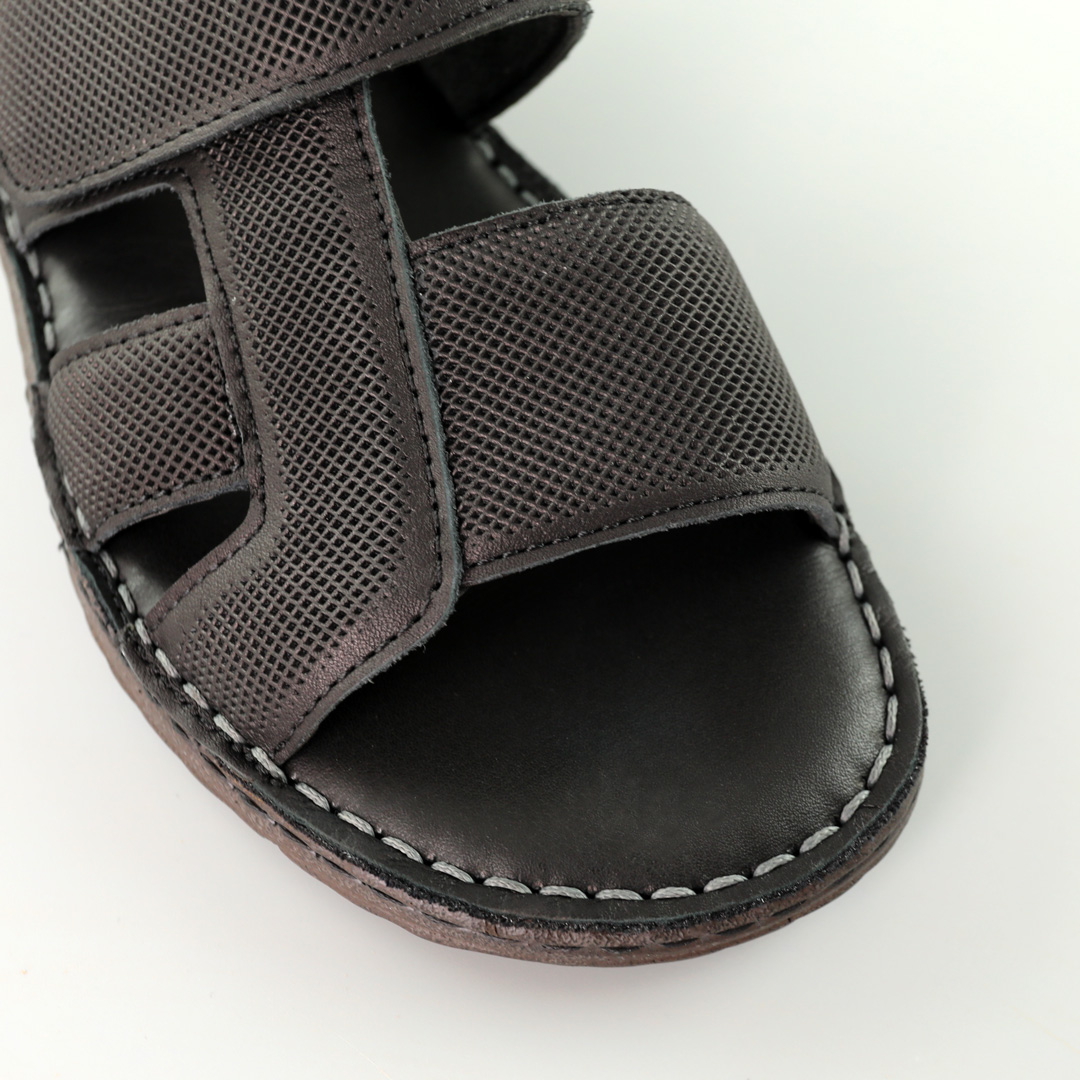 Сандали мужские кожаные 589171 Черные 💛 цена: 1590 грн.💙 Купить в Киеве