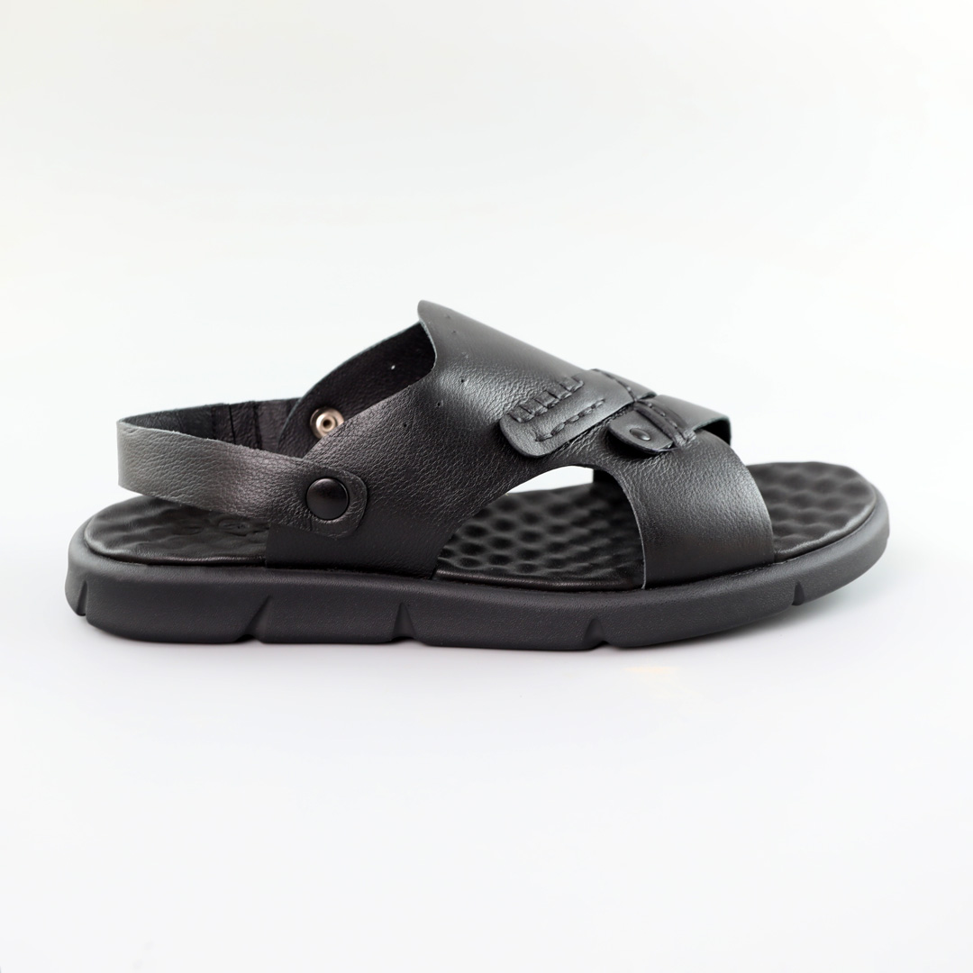 Сандали мужские кожаные 589185 Черные 💛 цена: 1990 грн.💙 Купить в Киеве