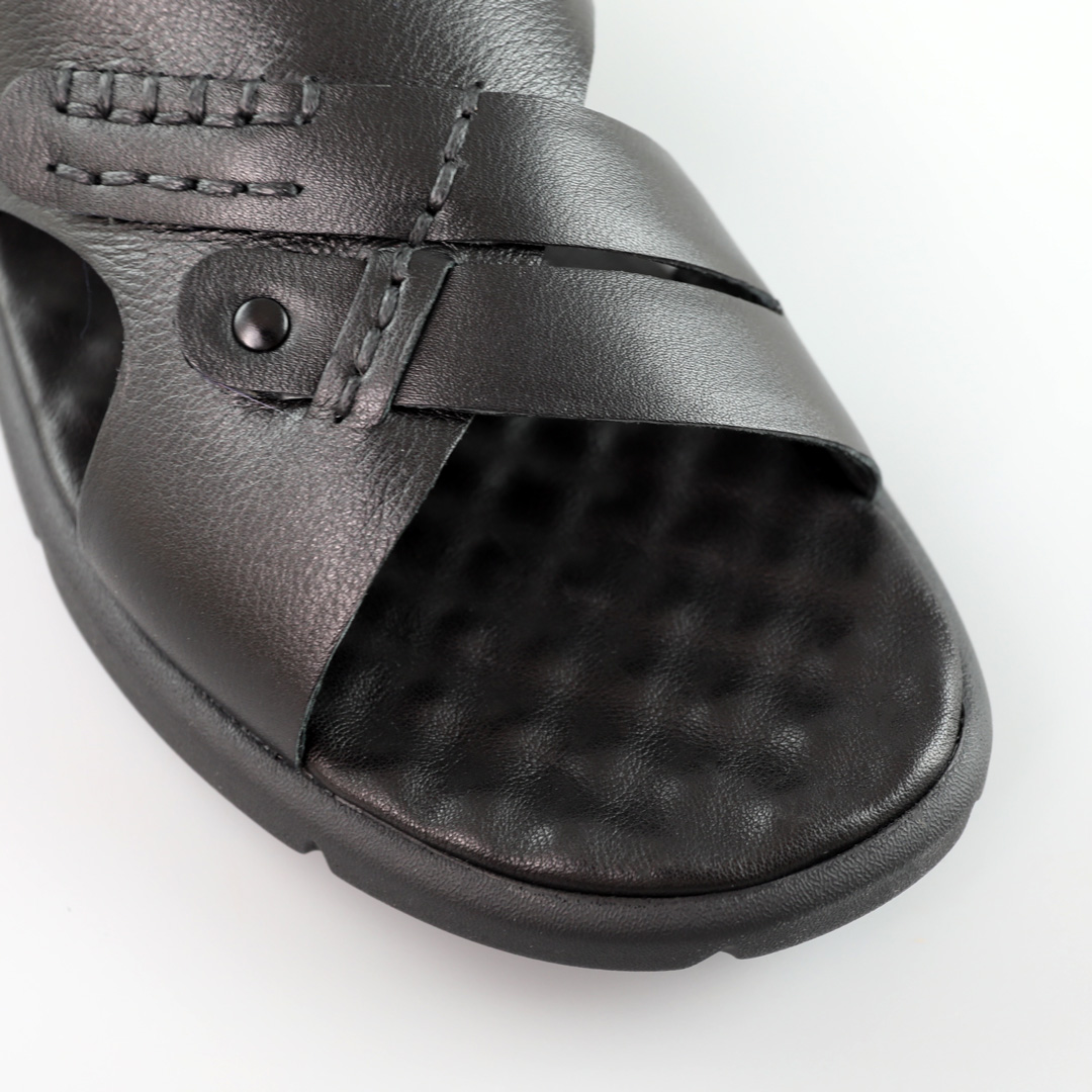 Сандали мужские кожаные 589185 Черные 💛 цена: 1990 грн.💙 Купить в Киеве