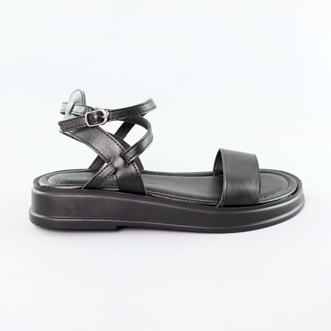 Сандалі жіночі шкіряні 589228 Чорні розпродаж 💛 ціна: 650 грн.💙 Купити ...